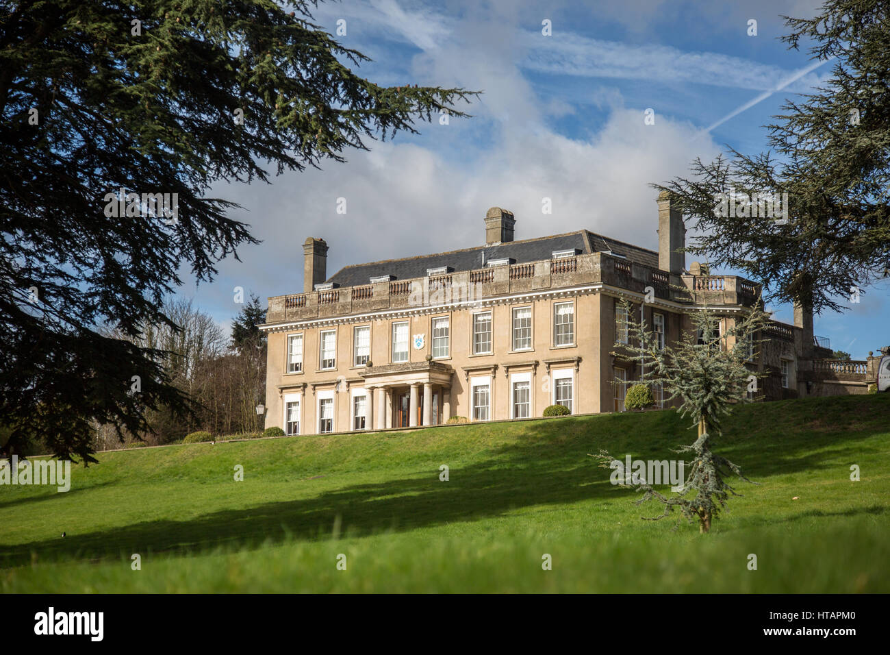 Deuces Manor in West Malling. General view of West Malling in Kent, UK ...