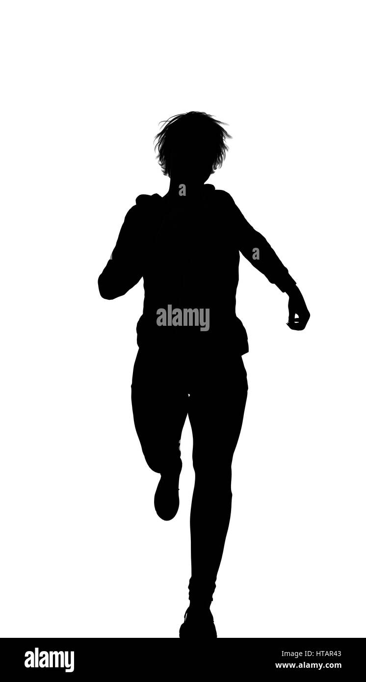 Person cut out running hi-res stock photography and images - Alamy