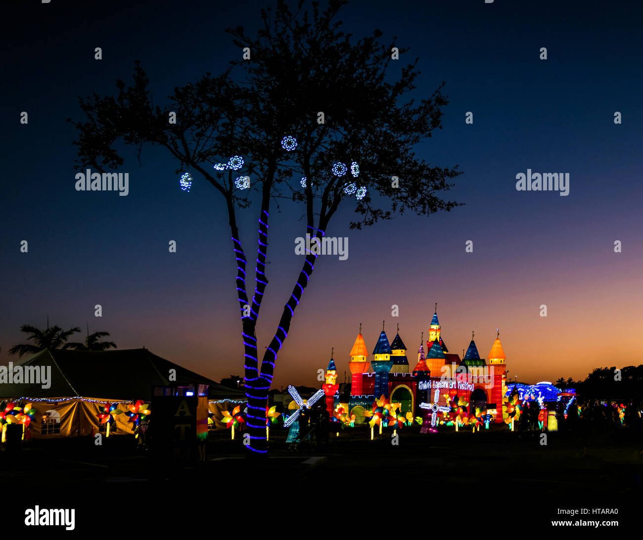 Lantern Light Festival. Miami. Florida. USA Stock Photo - Alamy