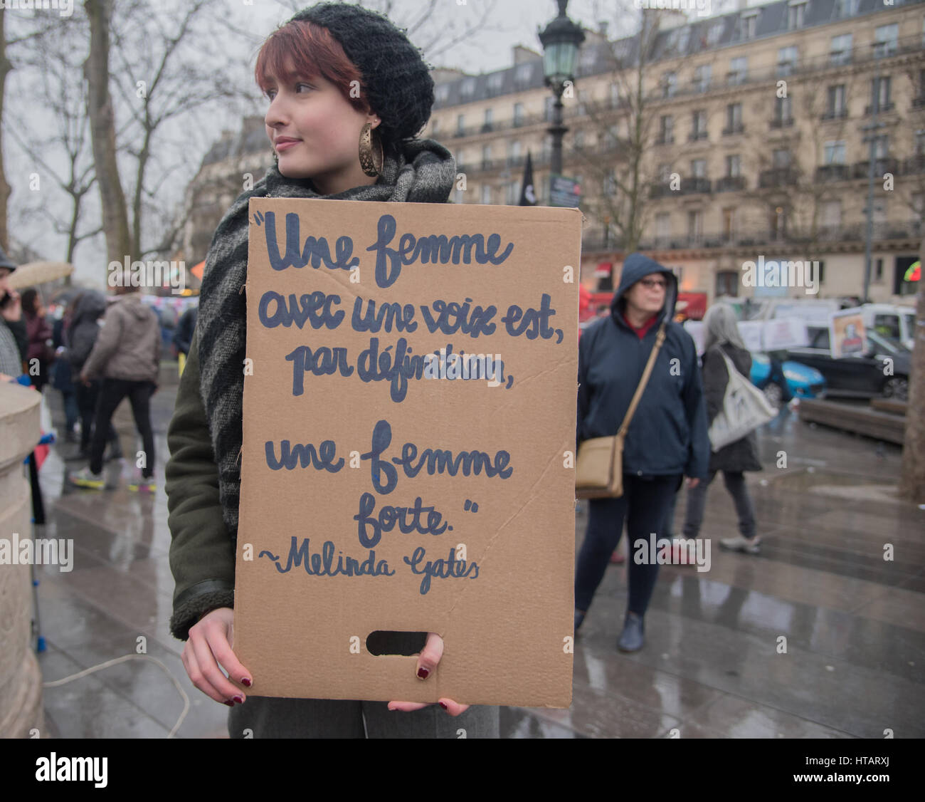 International Women's Day in Paris Stock Photo - Alamy