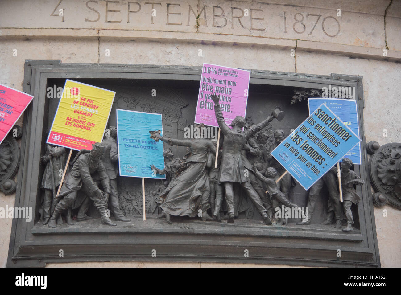 International Women's Day in Paris Stock Photo - Alamy