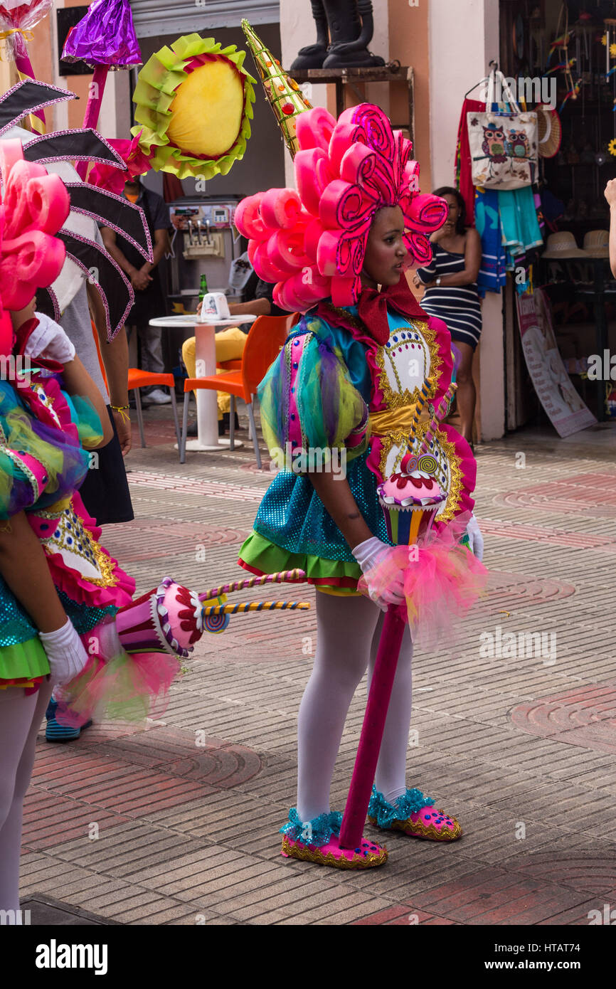 The colorful Children's Carnival Parade in the historic Old Colonial ...