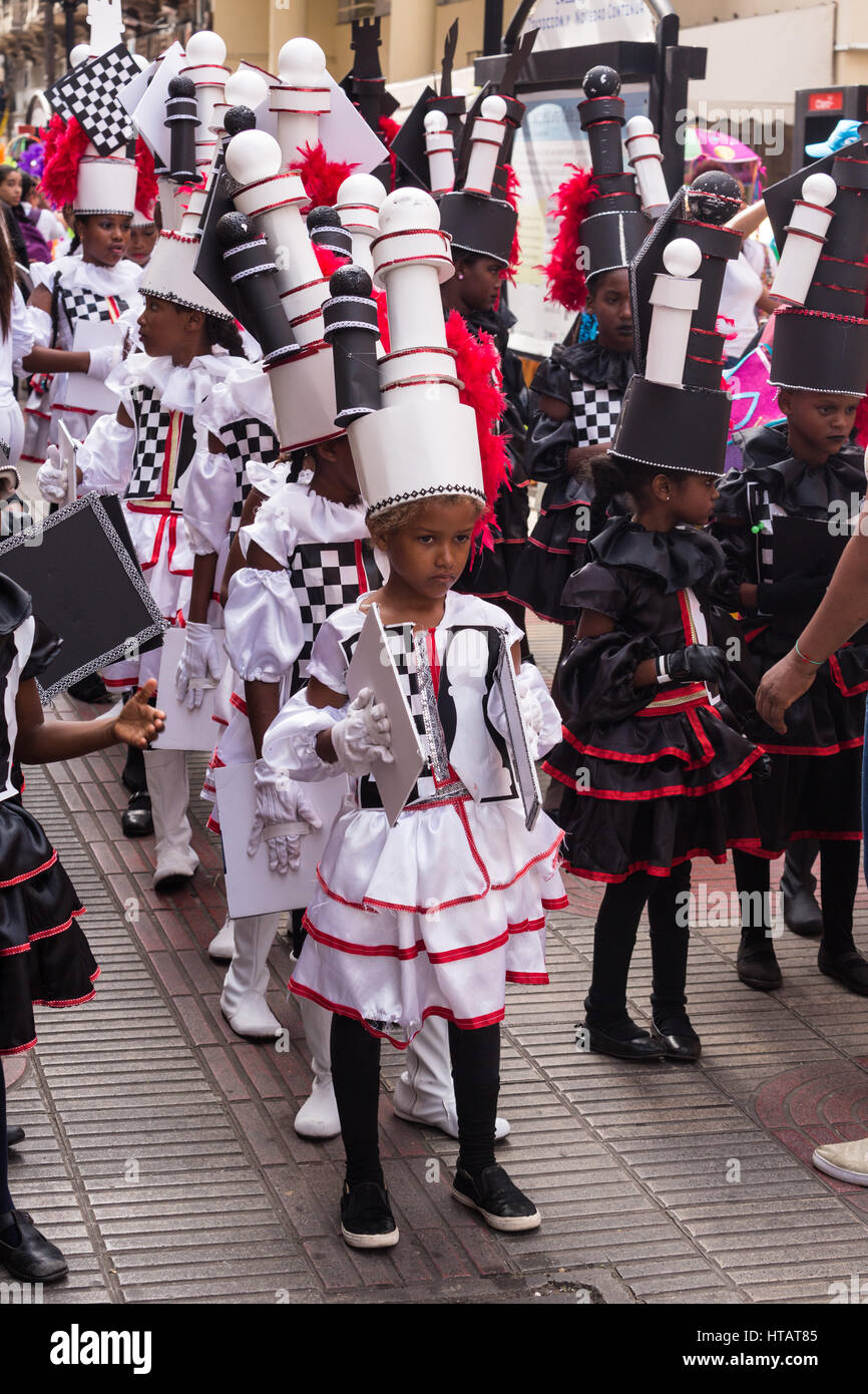 The colorful Children's Carnival Parade in the historic Old Colonial ...