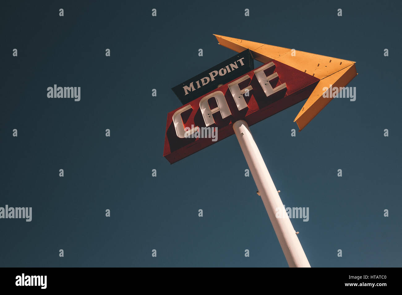 Midpoint Cafe, Route 66, Adrian, Texas, USA Stock Photo - Alamy