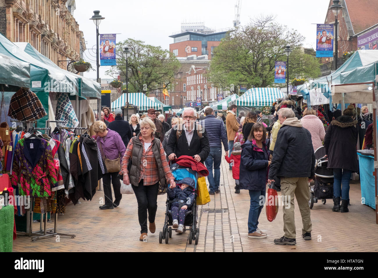 Bromley Market on the High Street in Bromley Kent Stock Photo - Alamy