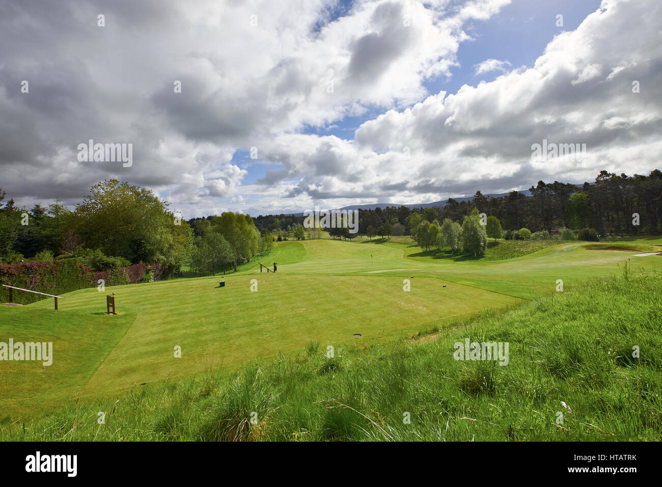 Grantown on Spey golf course near the Cairngorms in the Scottish ...