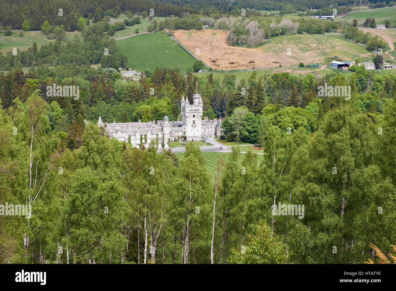 Balmoral castle aerial hi-res stock photography and images - Alamy