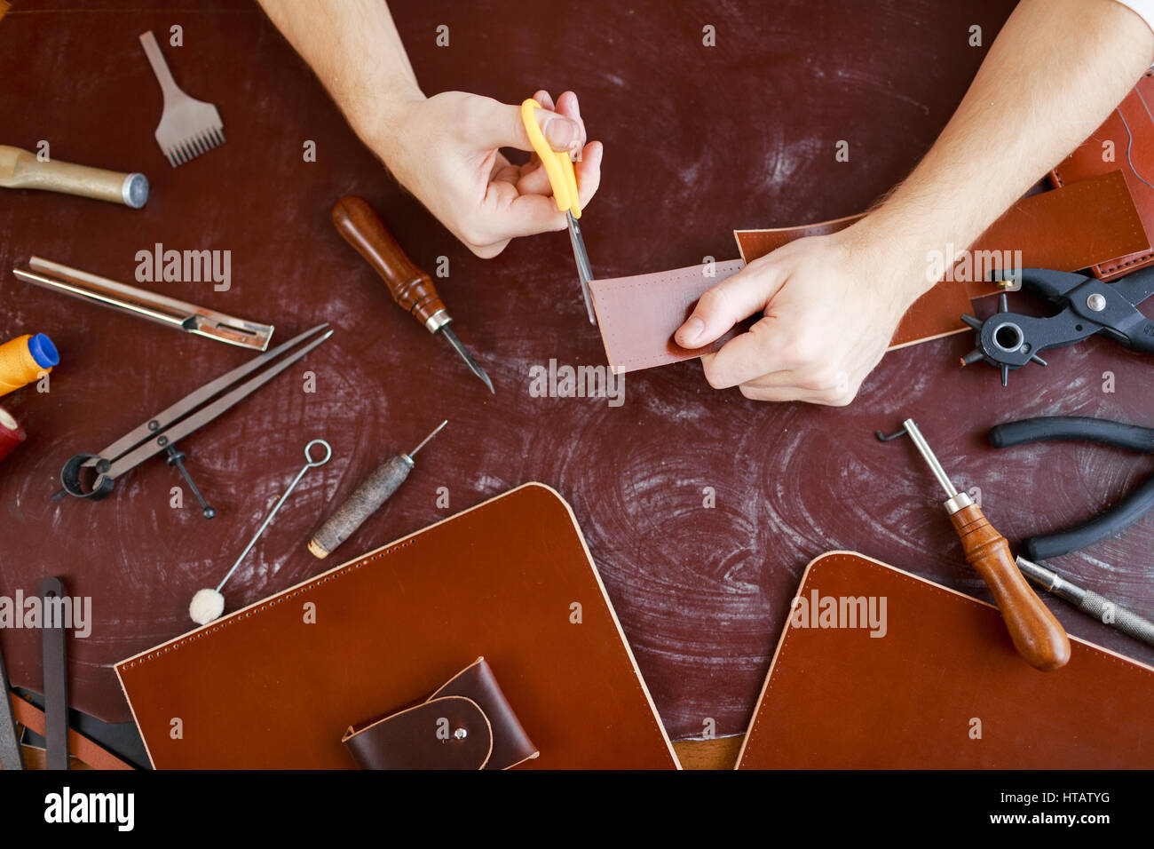 Tanner at work hi-res stock photography and images - Alamy
