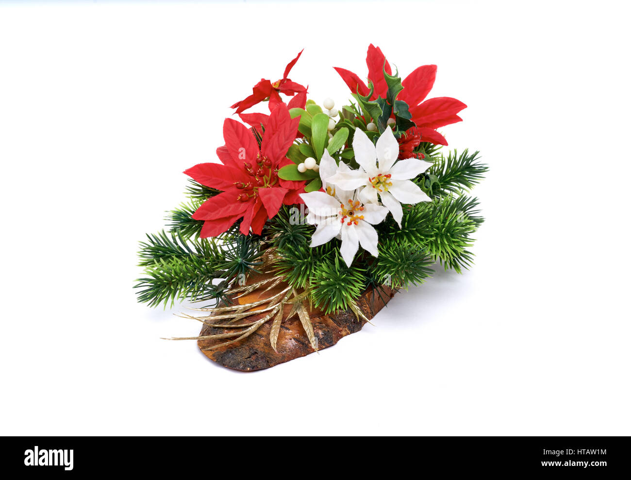 Festive greenery display Cut Out Stock Images & Pictures - Alamy
