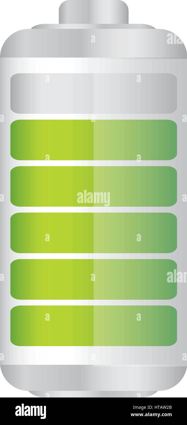 Battery in ninety percent icon, vector illustraction design Stock ...