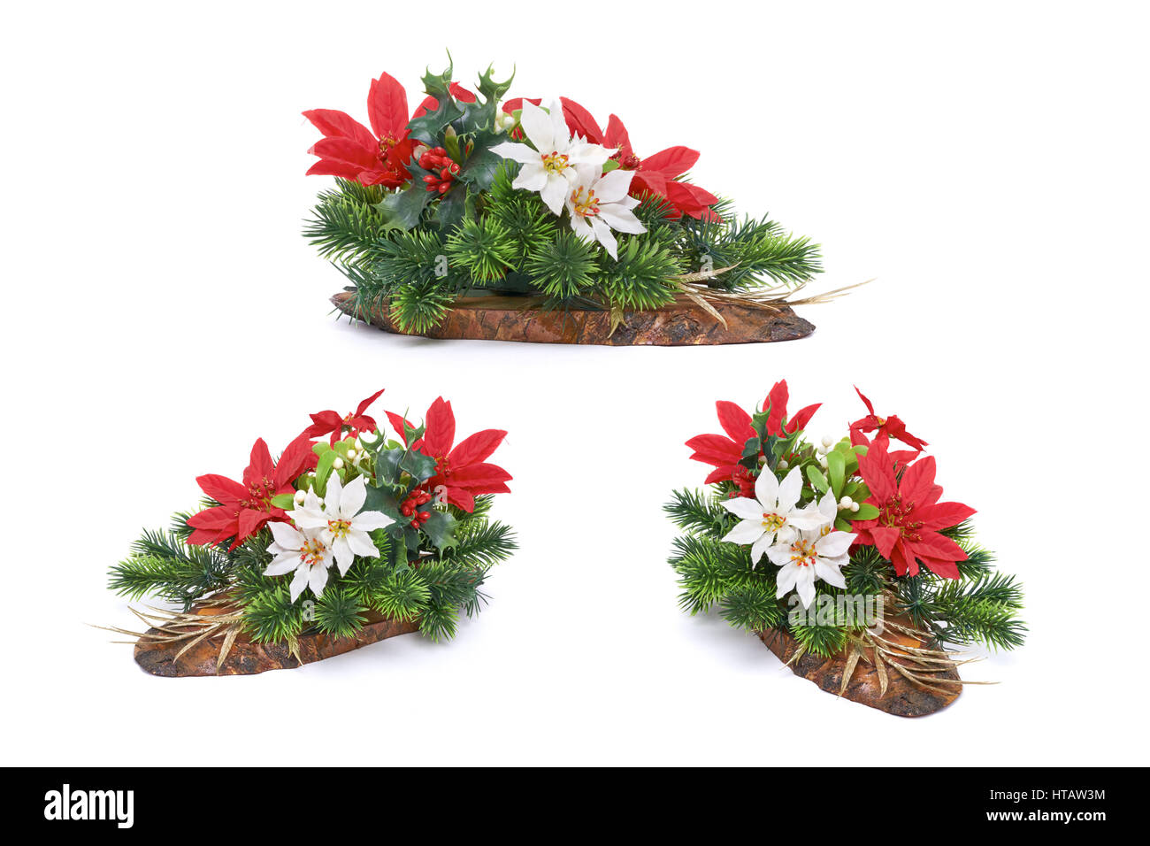 Christmas winter greenery abstract Cut Out Stock Images & Pictures - Alamy