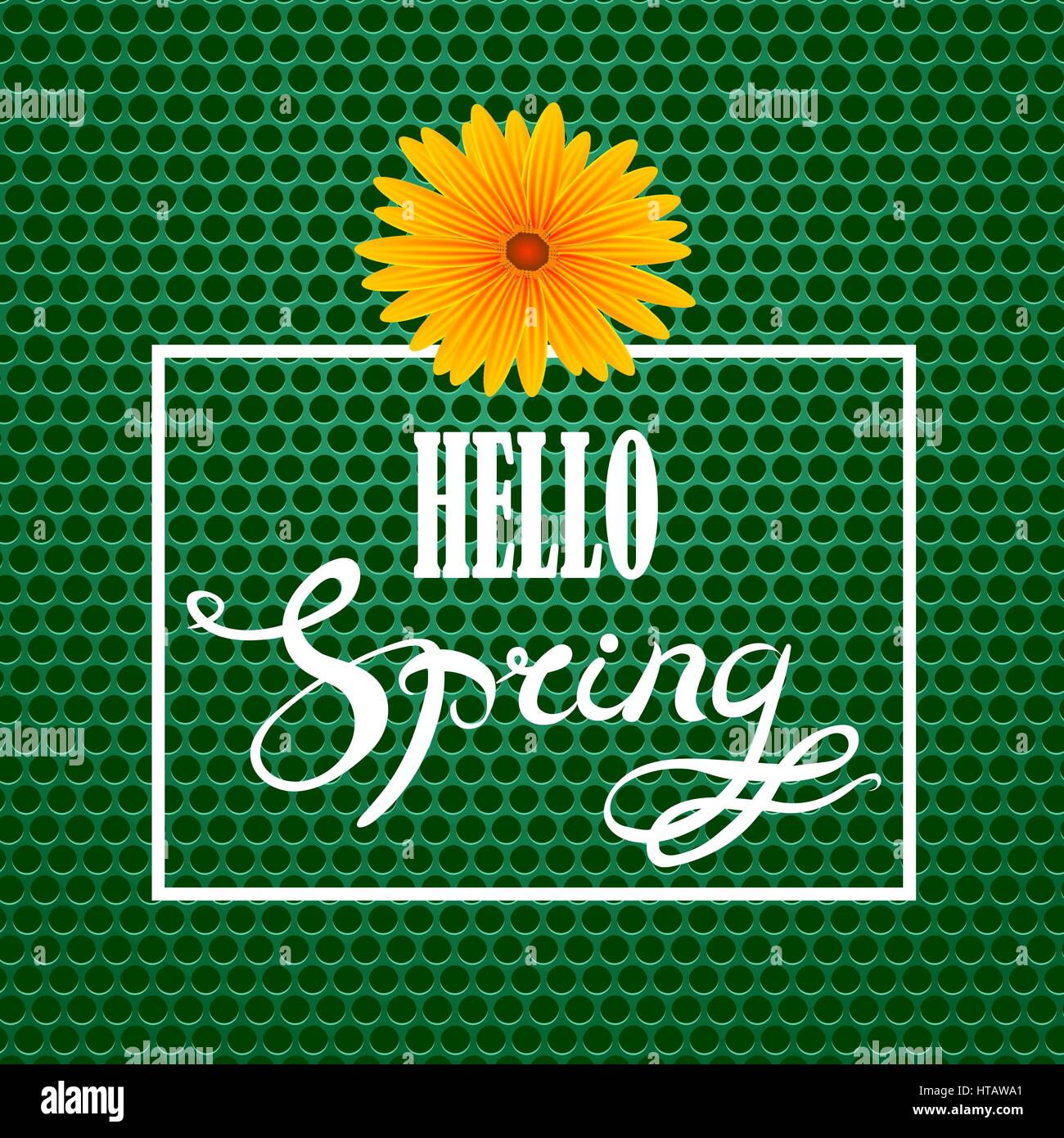 Hello Spring Lettering Design Stock Vector Image & Art - Alamy
