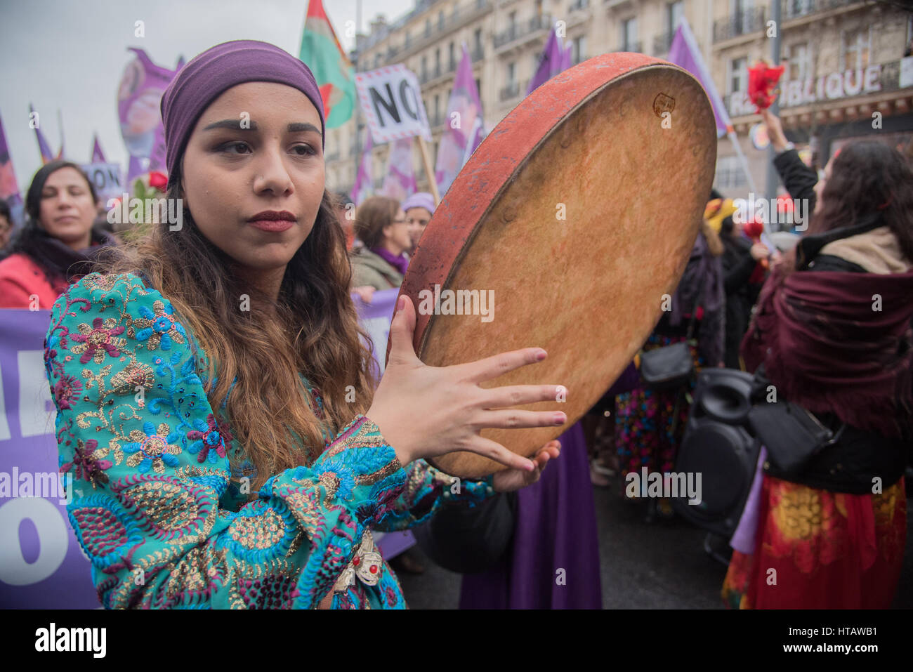 International Women's Day in Paris Stock Photo - Alamy
