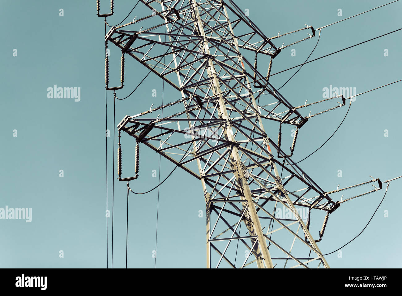 Electrical power grids and lines as abstrac background Stock Photo - Alamy