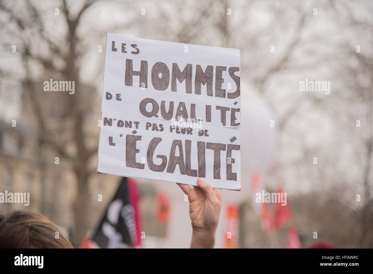 International Women's Day in Paris Stock Photo - Alamy