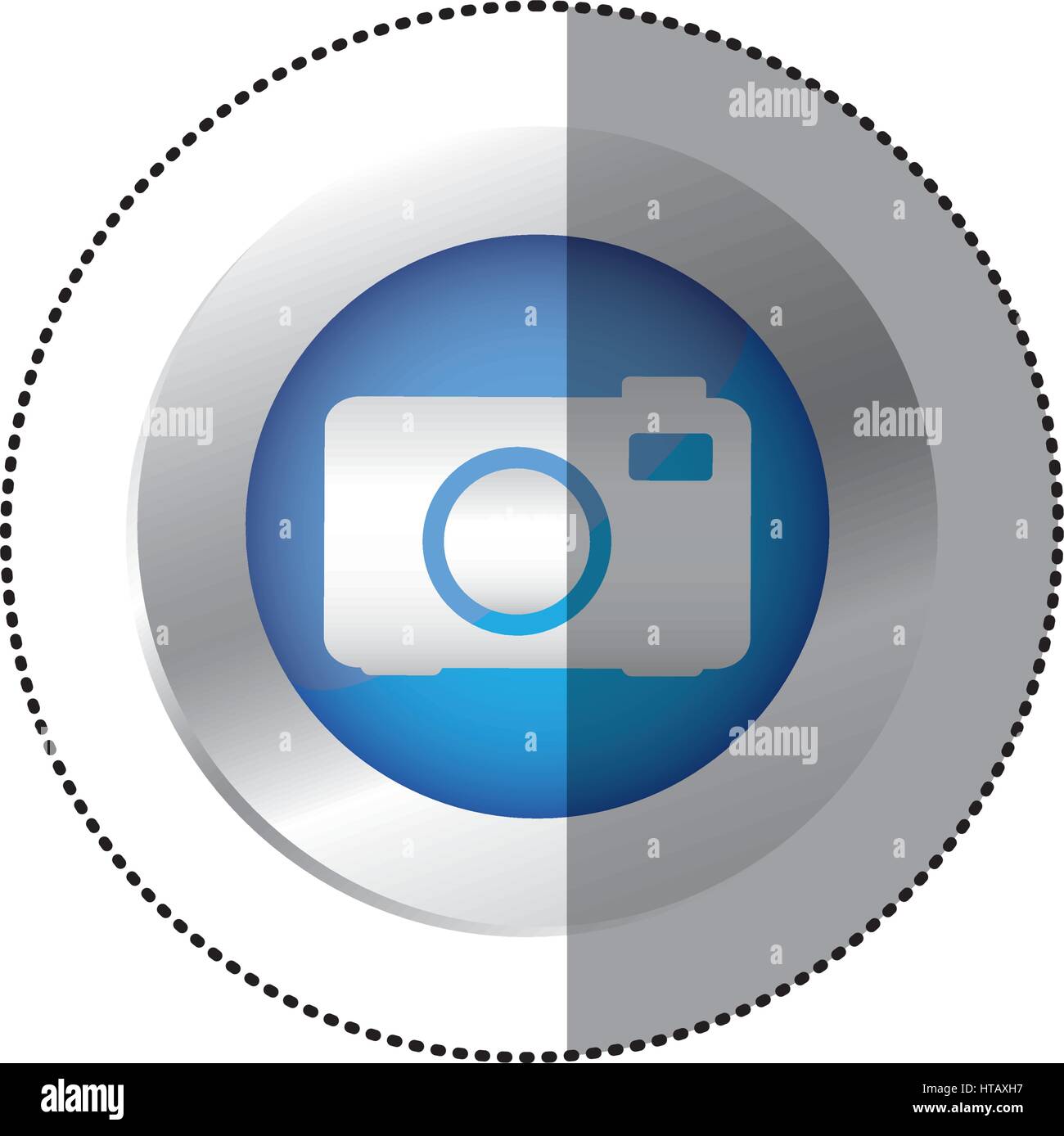 blue symbol camera icon, vector illustraction design Stock Vector Image ...