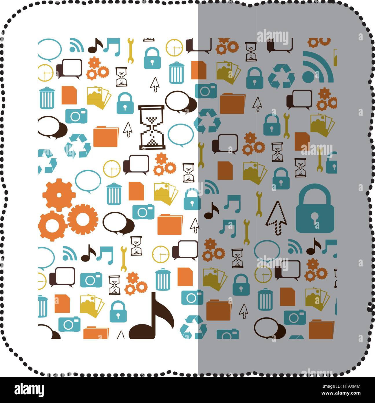 symbols computer background icon, vector illustraction design Stock ...