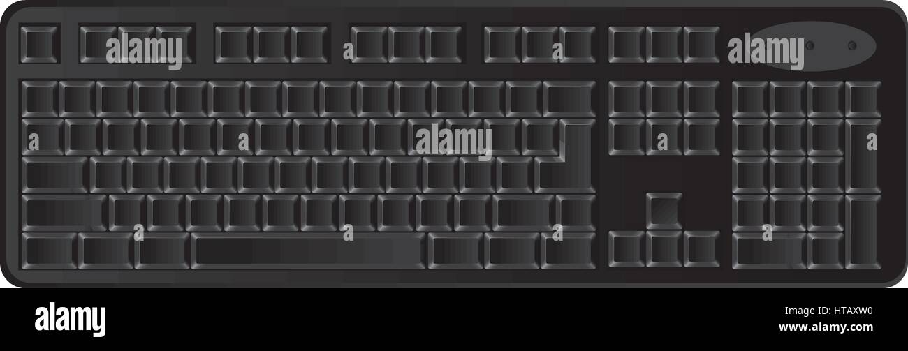 black computer keyboard icon, vector illustraction design Stock Vector ...