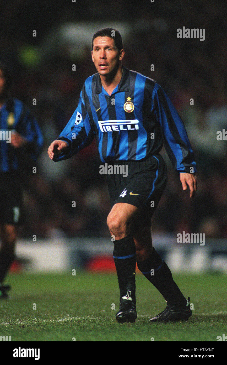 DIEGO SIMEONE INTER MILAN FC 03 March 1999 Stock Photo - Alamy