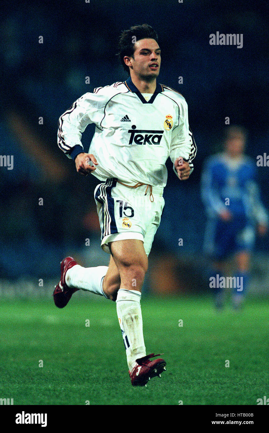 FERNANDO MORIENTES REAL MADRID FC 03 March 1999 Stock Photo - Alamy