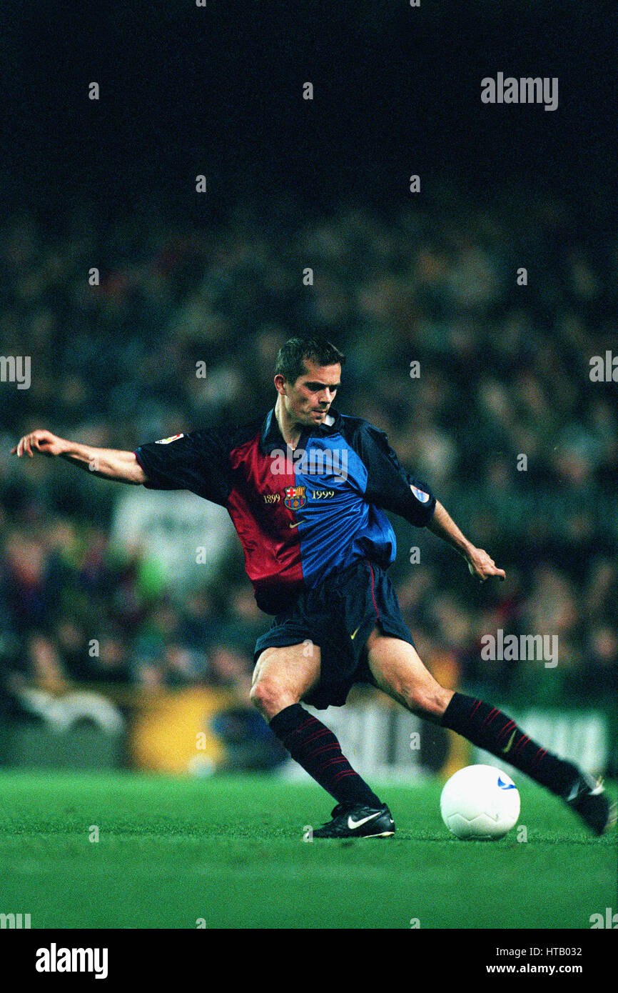 PHILIP COCU FC BARCELONA 27 February 1999 Stock Photo - Alamy