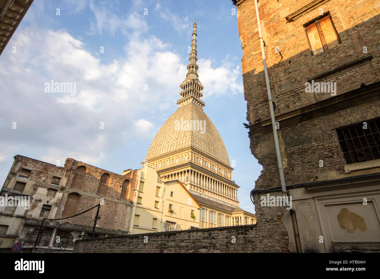 The Mole Antonelliana, a major landmark building in Turin. It now ...