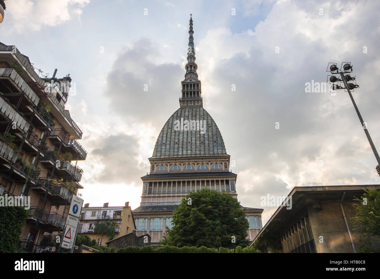 The Mole Antonelliana, a major landmark building in Turin. It now ...