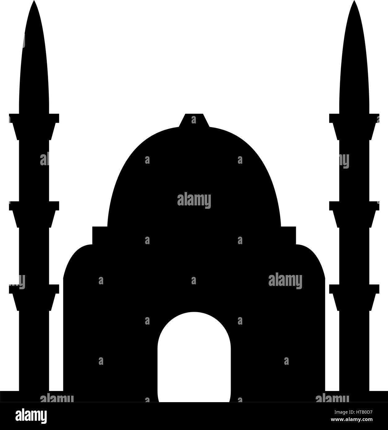 Mosque icon illustrated on a white background in vector Stock Vector ...