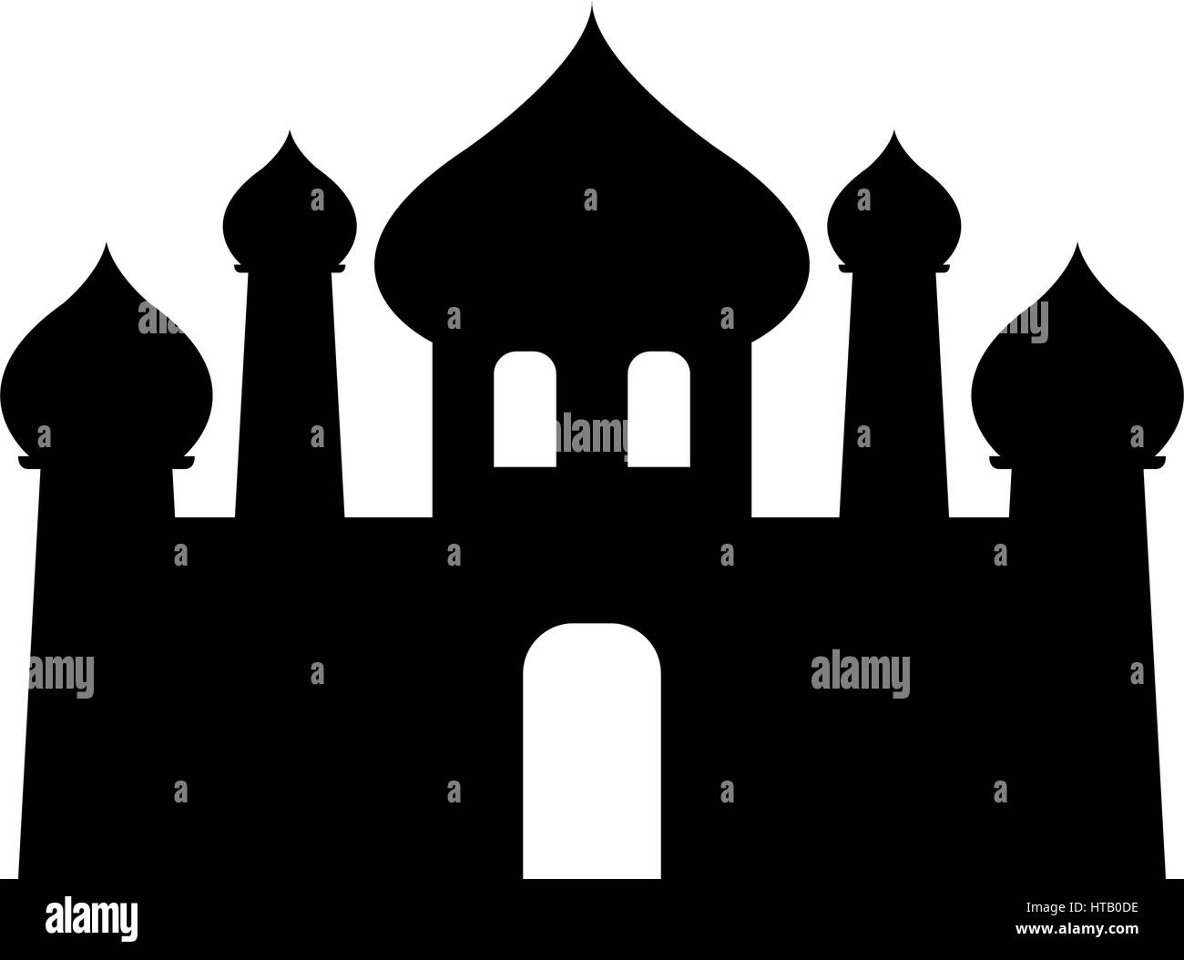 Mosque icon illustrated on a white background in vector Stock Vector ...