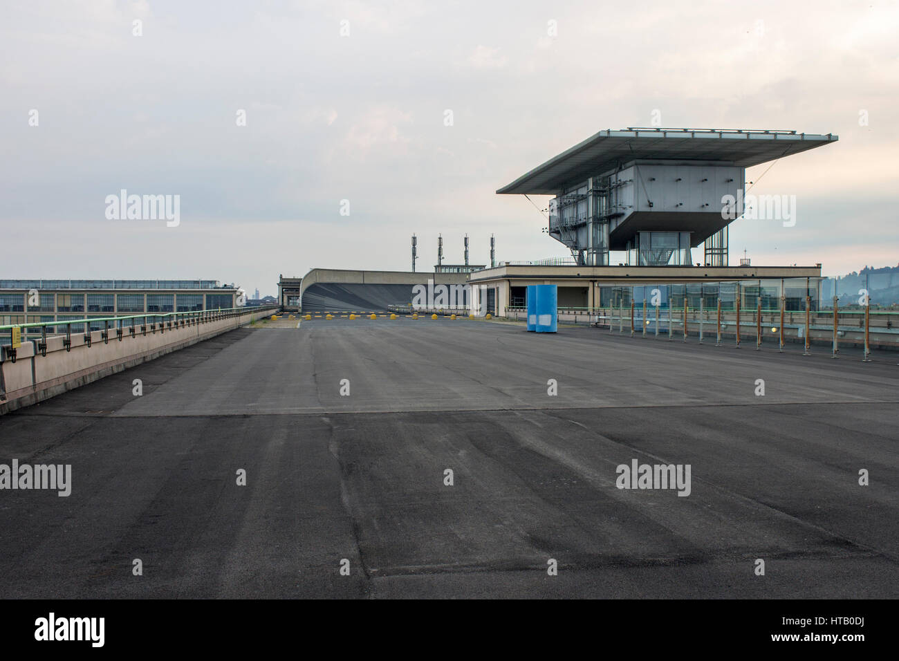 Fiat Lingotto Factory, once an avant-garde auto factory with a test ...