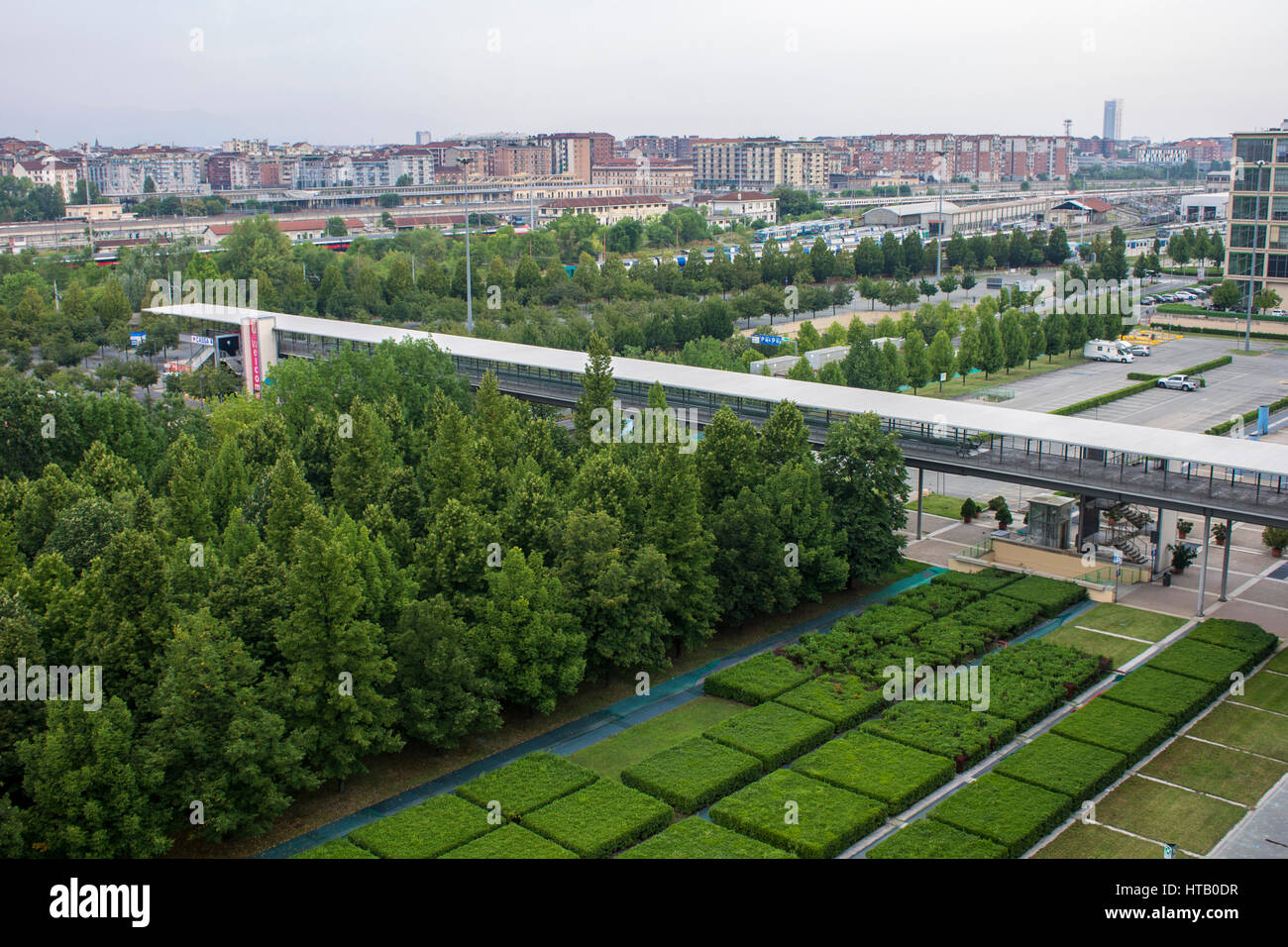 Fiat Lingotto Factory, once an avant-garde auto factory with a test ...
