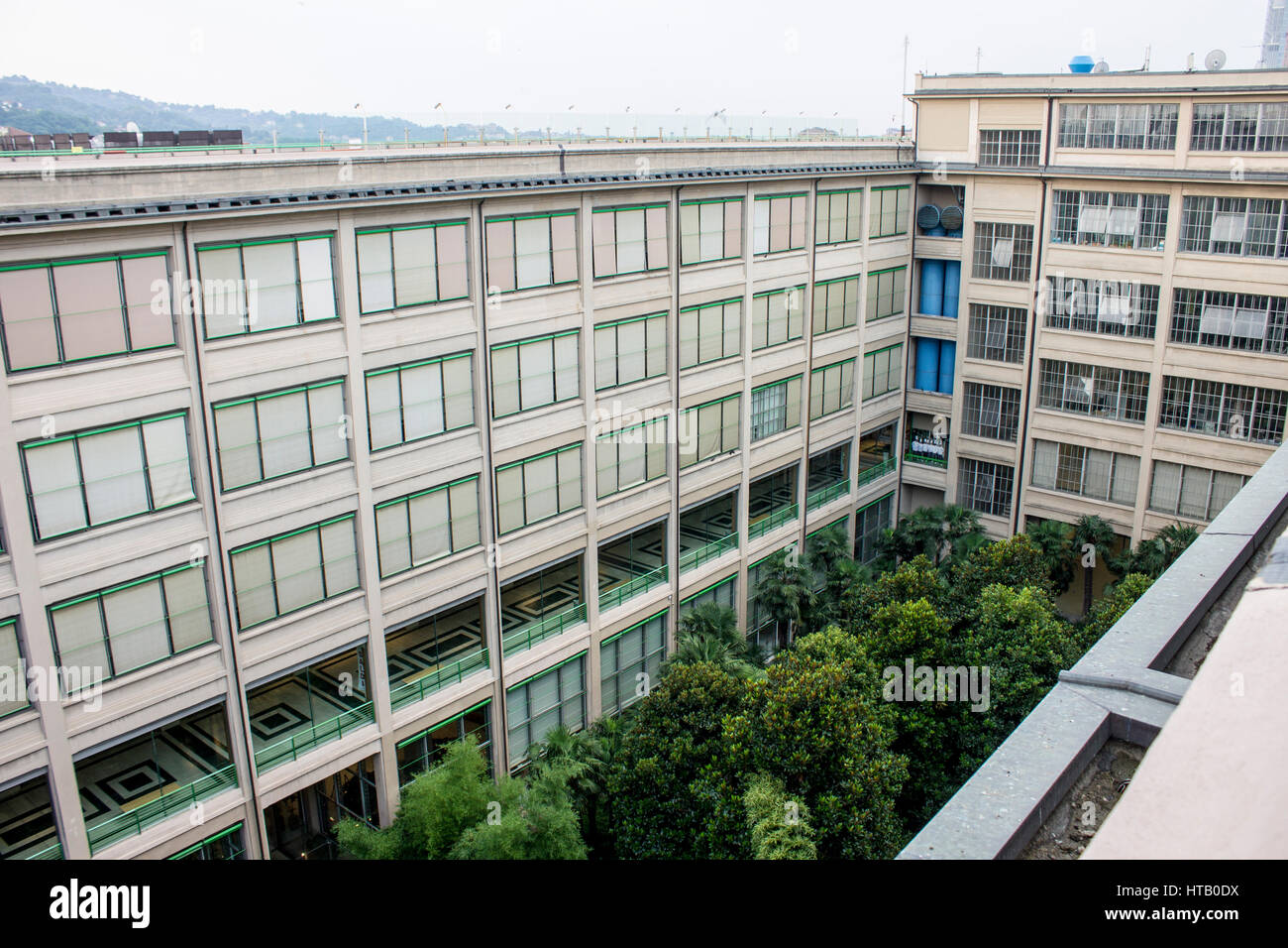 Fiat Lingotto Factory, once an avant-garde auto factory with a test ...