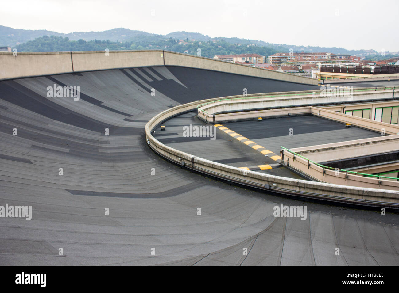 Fiat Lingotto Factory, once an avant-garde auto factory with a test ...