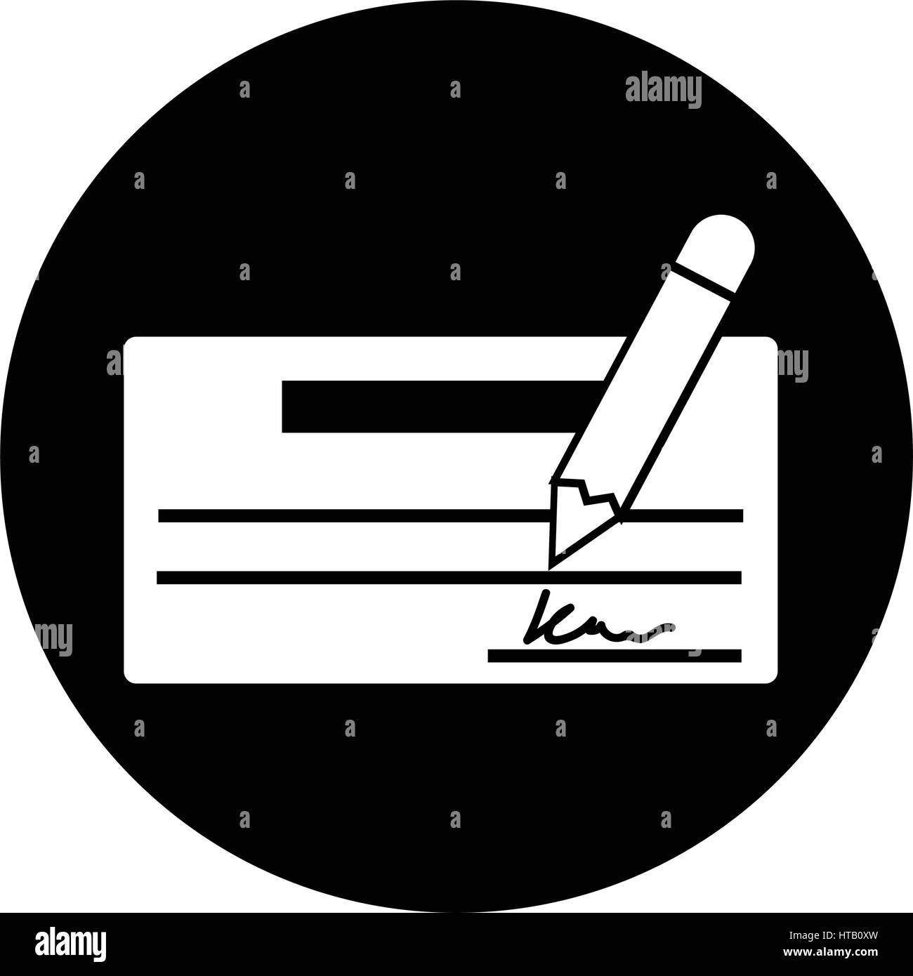 cheque icon illustration design Stock Vector Image & Art - Alamy