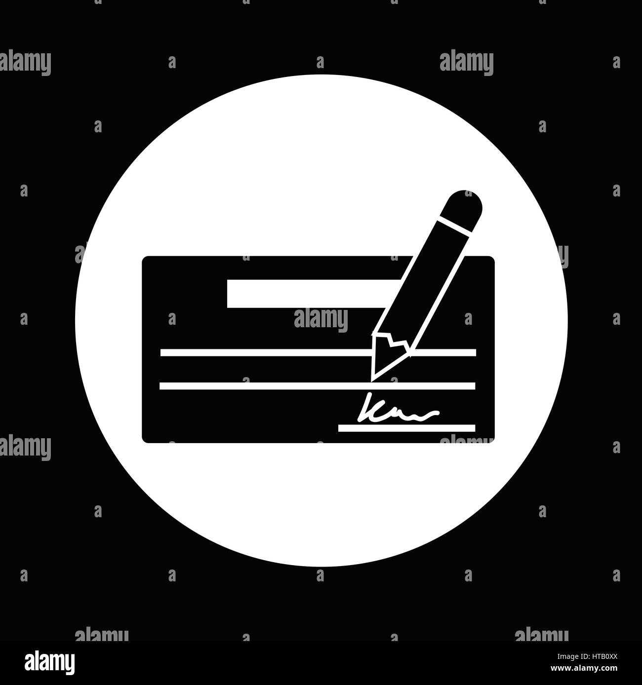 cheque icon illustration design Stock Vector Image & Art - Alamy