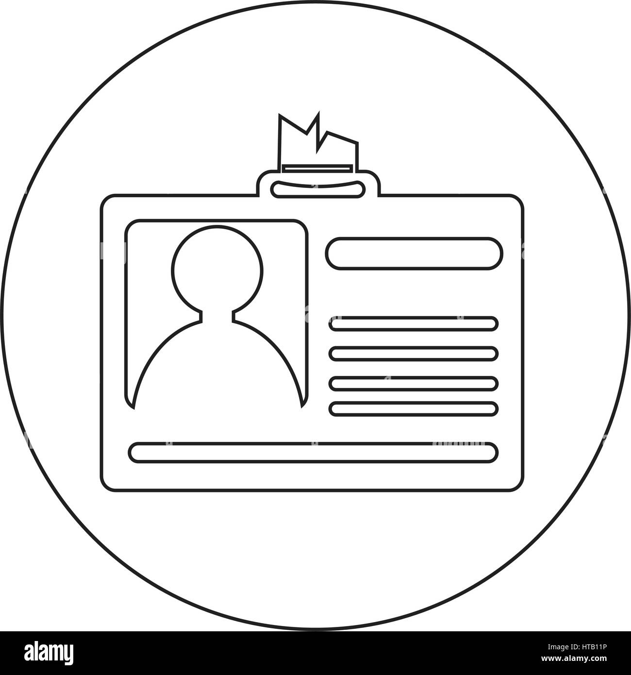 Id card barcode Black and White Stock Photos & Images - Alamy