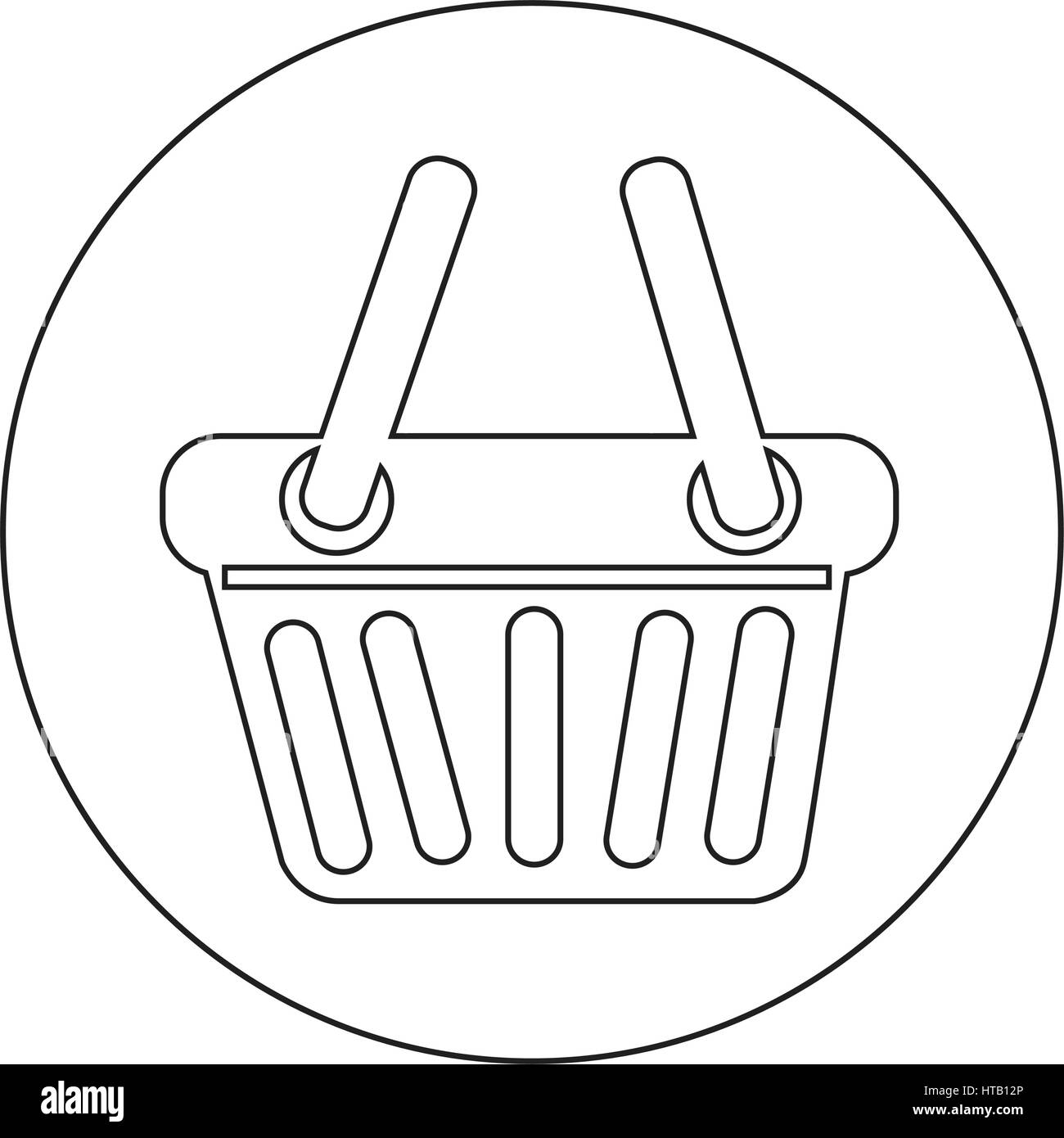 shopping basket icon illustration design Stock Vector Image & Art - Alamy