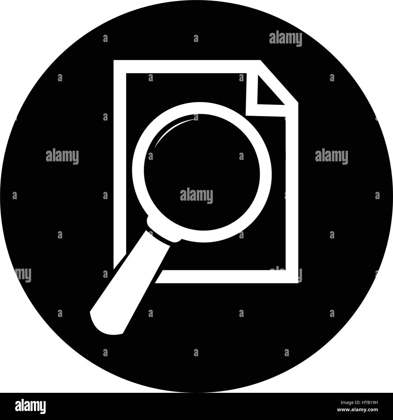 Document Magnifying Glass Icon illustration design Stock Vector Image ...