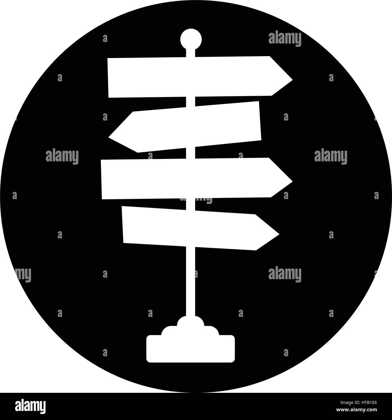 Direction road sign icon illustration design Stock Vector Image & Art ...