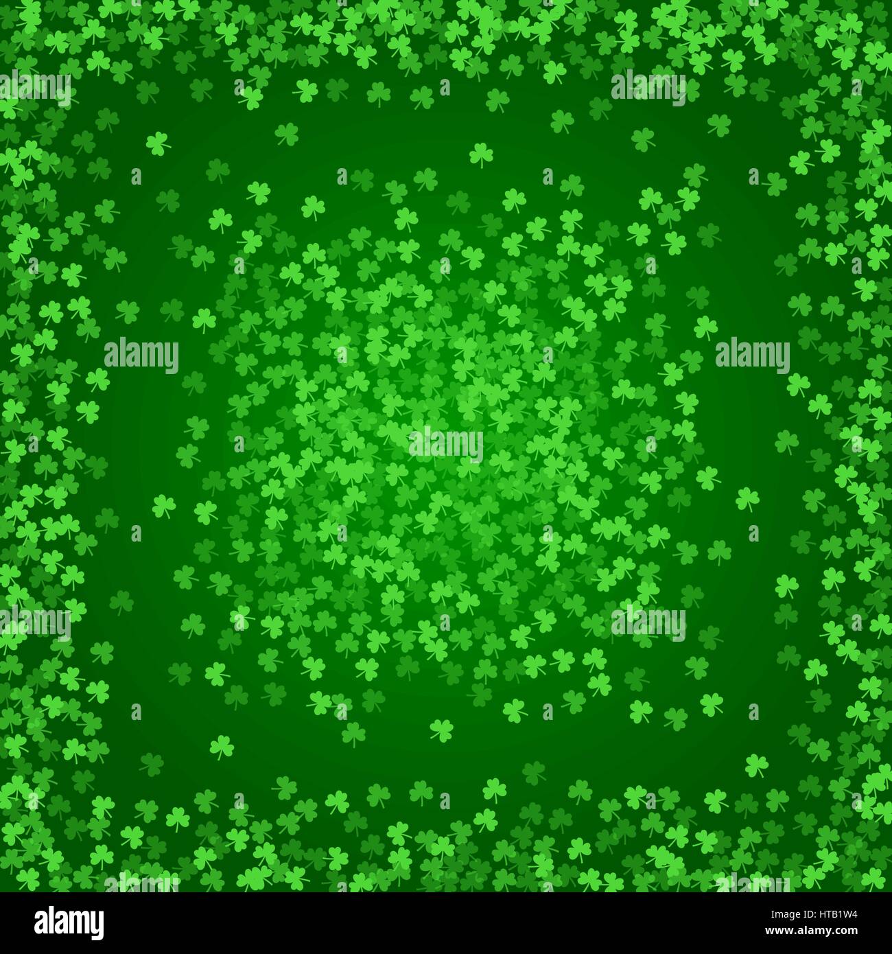 Square Saint Patricks Day background with clover Stock Vector Image ...