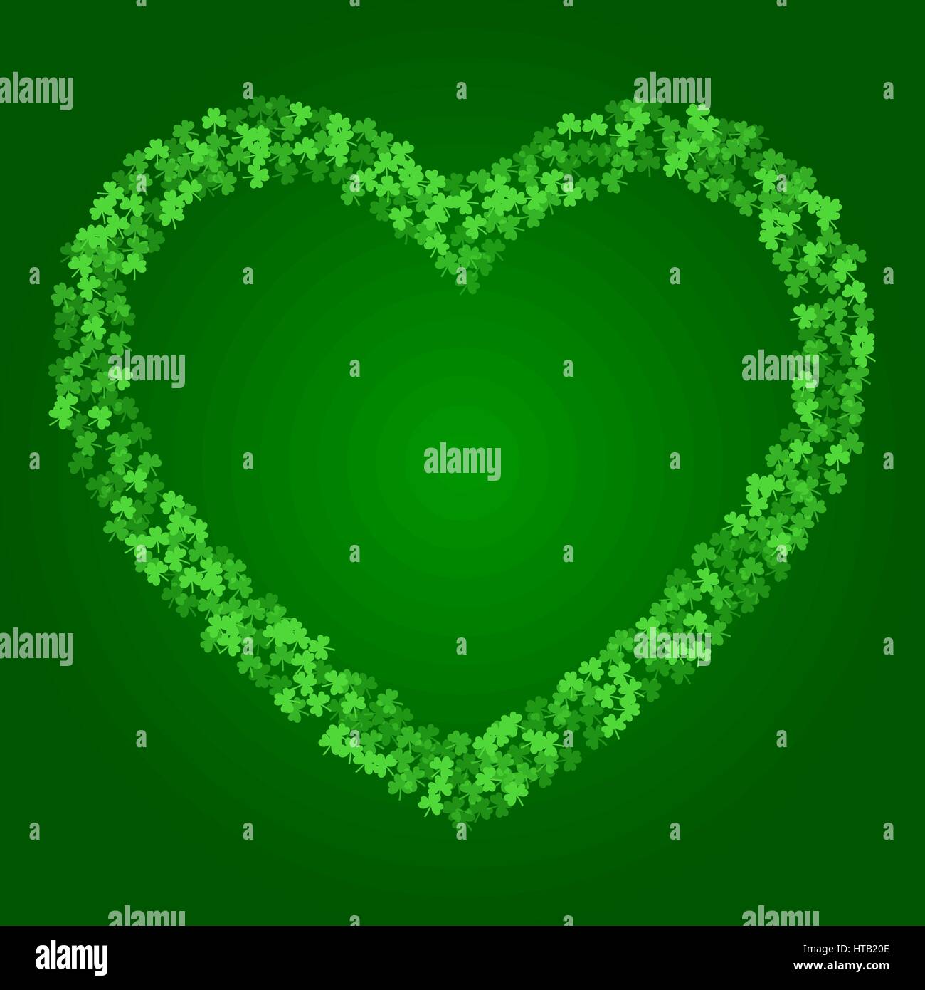 Square Saint Patricks Day background with clover Stock Vector Image ...
