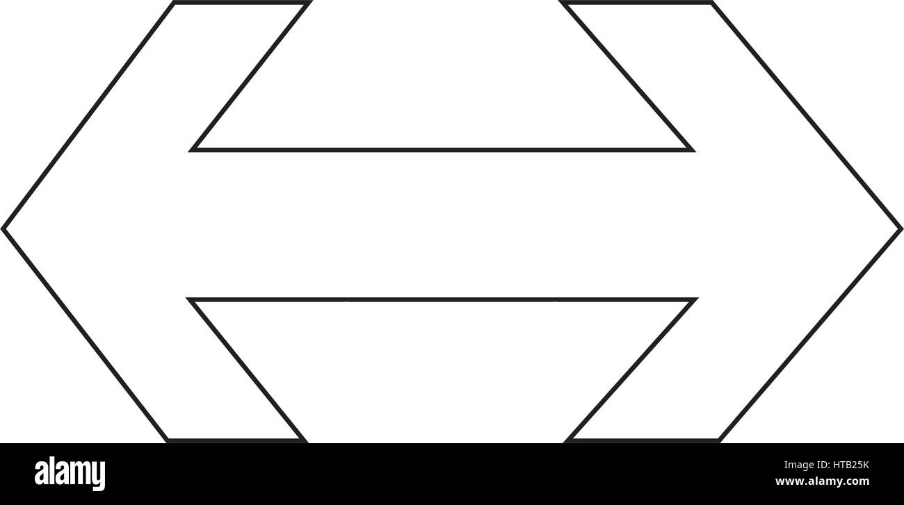 2 way arrow icon illustration design Stock Vector Image & Art - Alamy