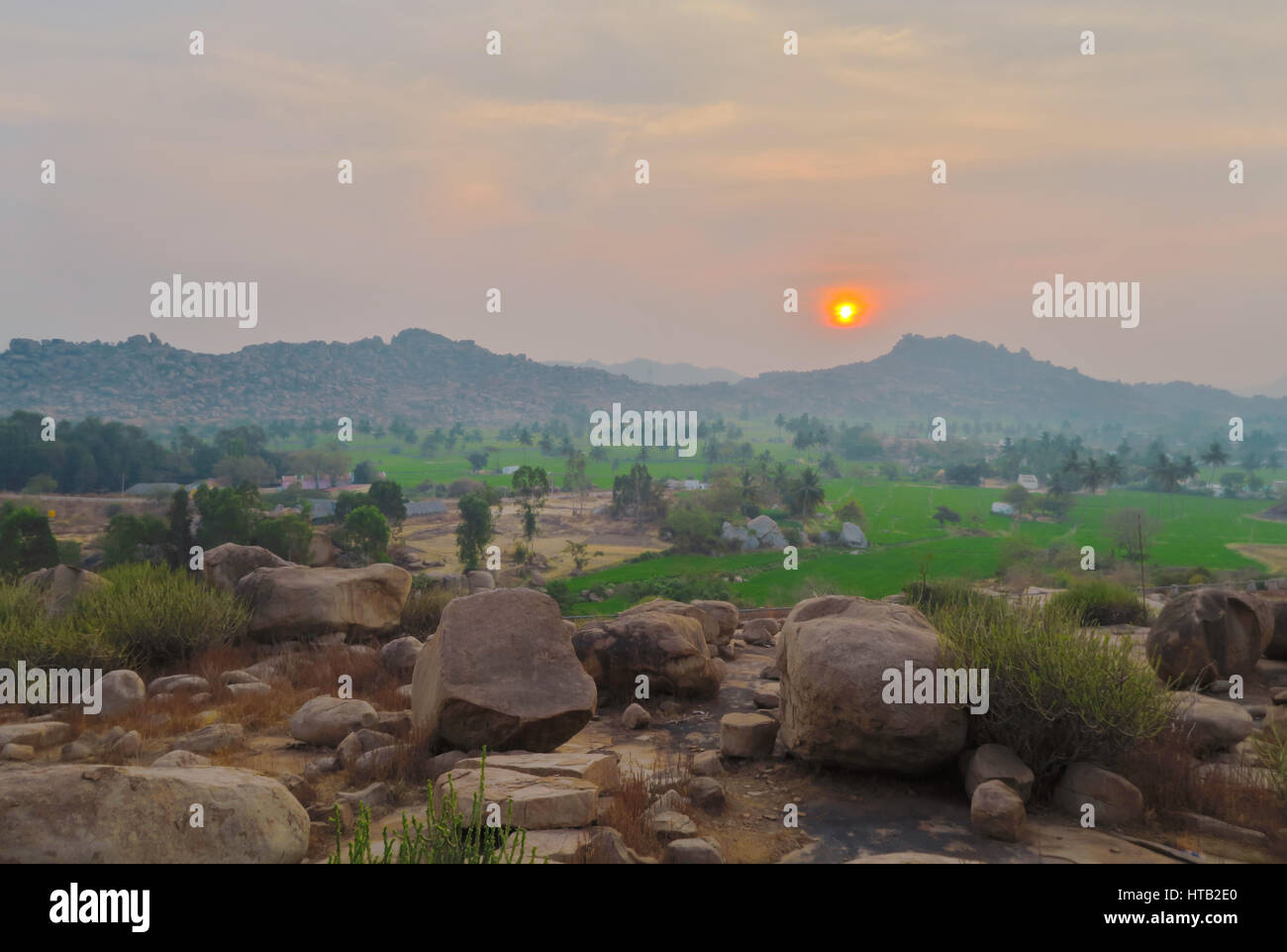 Sunrise in Sanapur, a little village near the UNESCO World Heritage ...