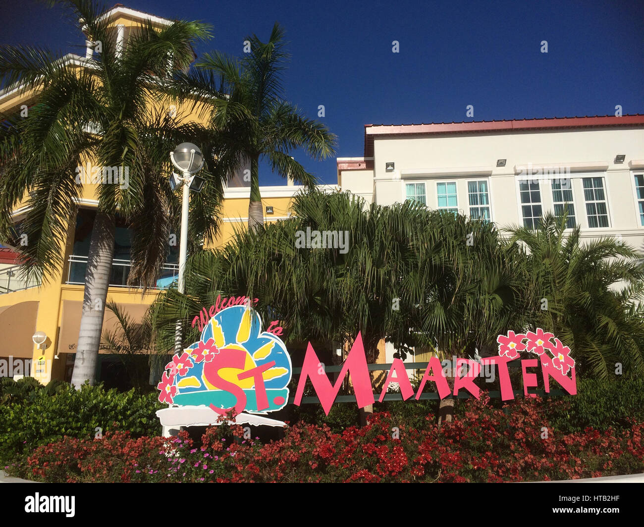 Welcome st maarten sign hi-res stock photography and images - Alamy