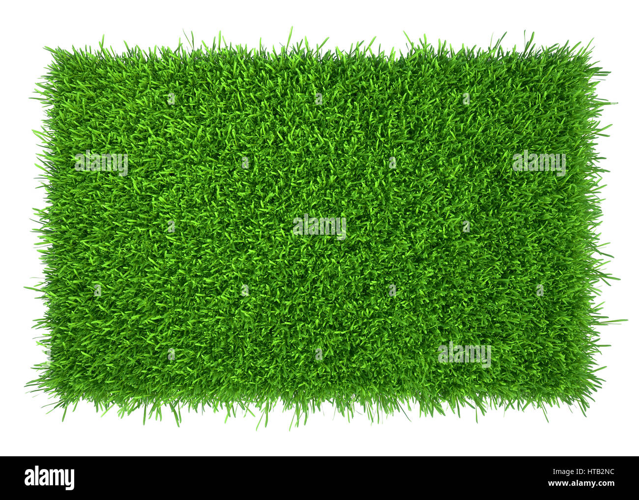green grass field background. 3d rendering nature Stock Photo - Alamy