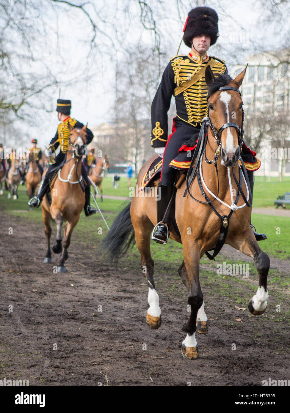 Regular and Reserve soldiers of the King’s Troop Royal Horse Artillery ...