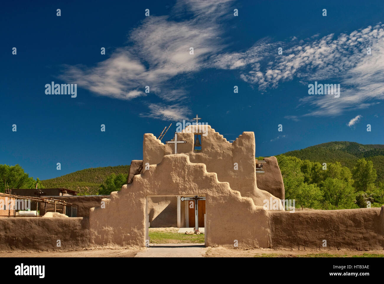 Gate to church at Picuris Pueblo, New Mexico, USA Stock Photo - Alamy