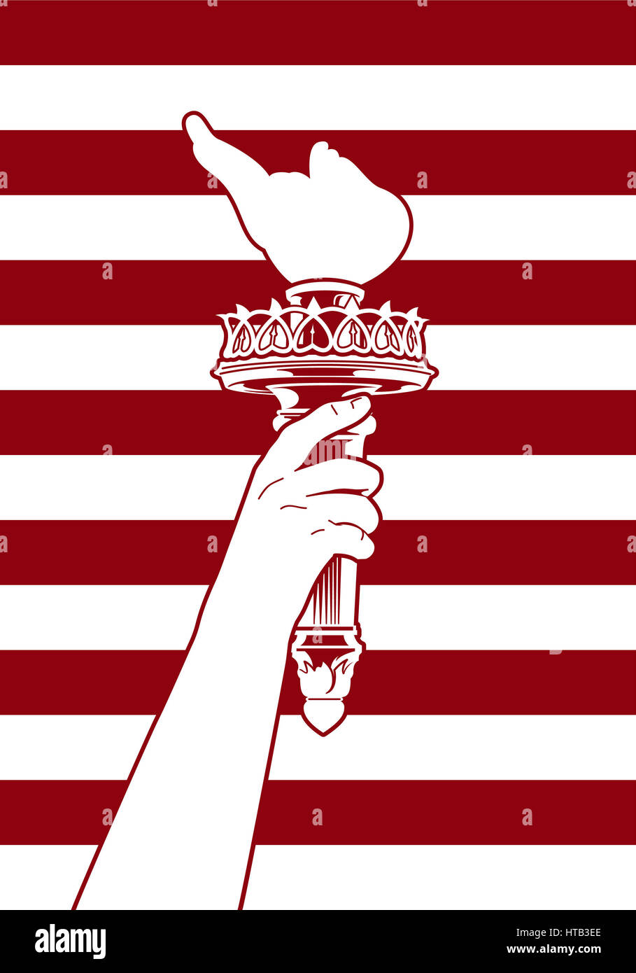 Hand and flame statue hi-res stock photography and images - Alamy