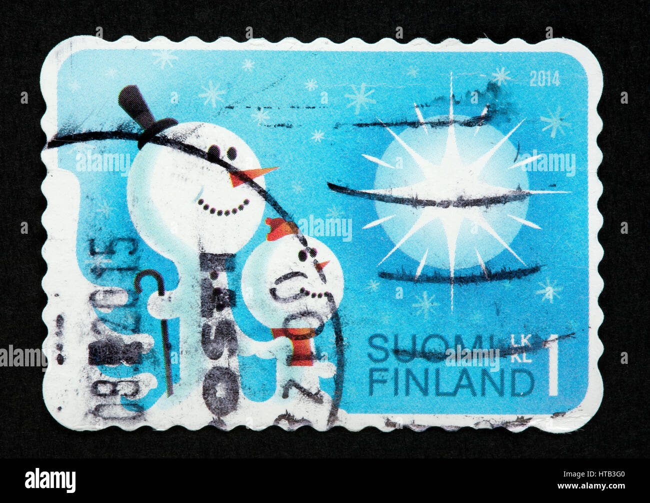 Finnish postage stamp Stock Photo - Alamy