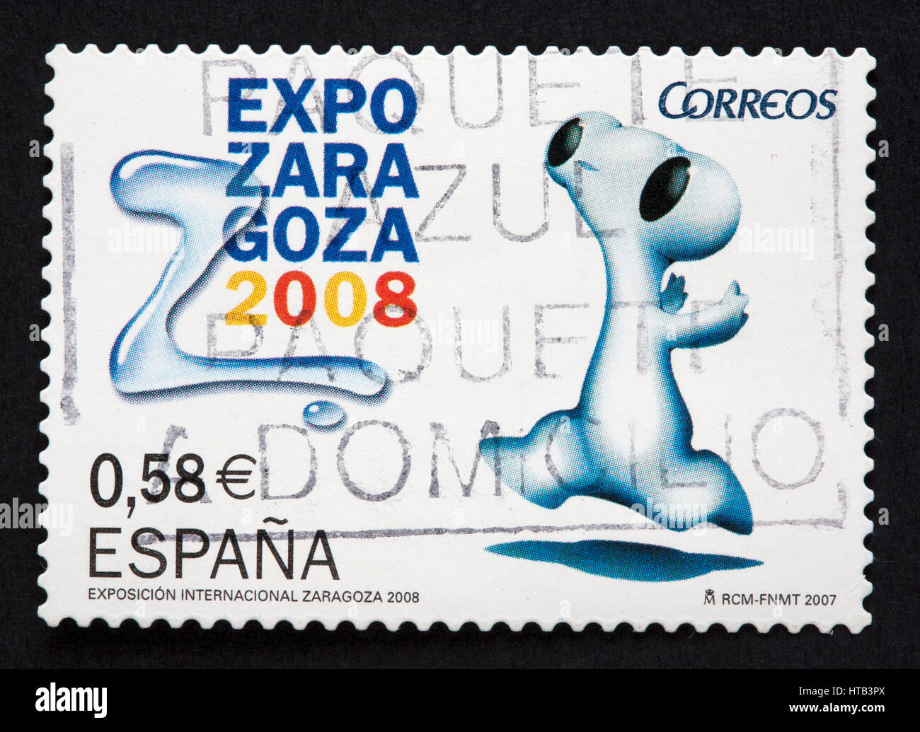 Spanish postage stamp Stock Photo - Alamy